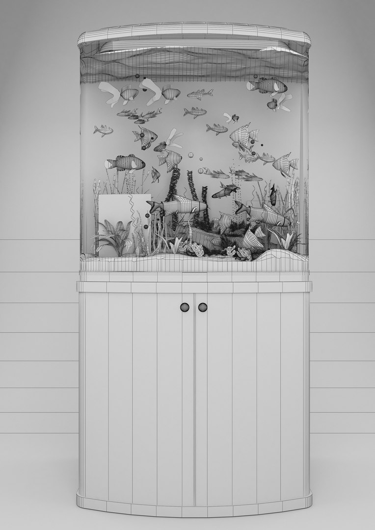 Box Aquarium 3D Model - TurboSquid 1318556
