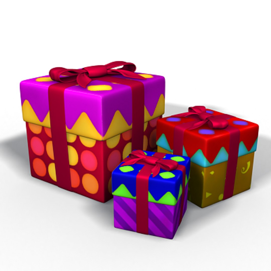 3d Model Gifts Pack Clean