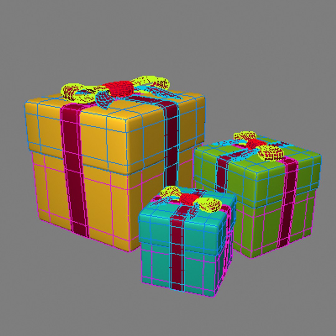 3d Model Gifts Pack Clean