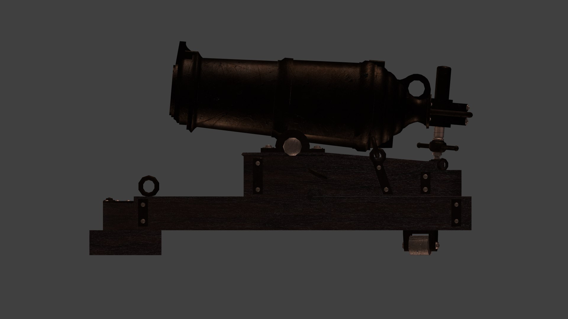 3D Carronade Cannon - TurboSquid 1364969