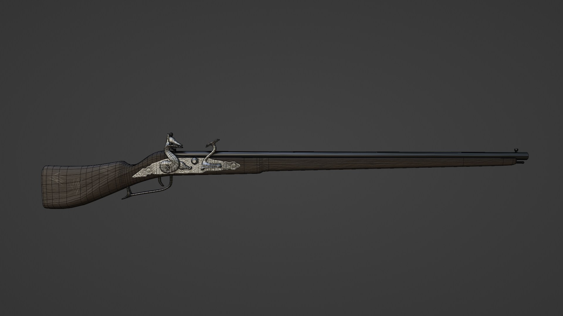3D Model 1598 Snaphaunce Rifle - TurboSquid 1960554