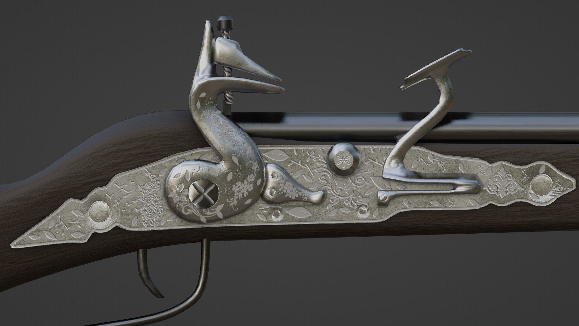 3D Model 1598 Snaphaunce Rifle - TurboSquid 1960554