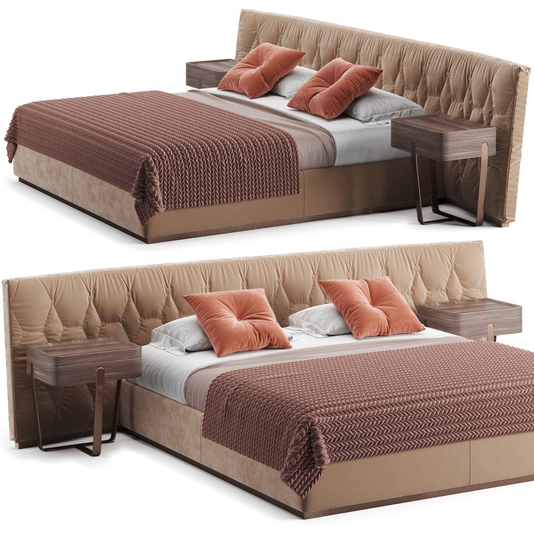 Ulivi Salotti Cesar Bed 3D - TurboSquid 1753722