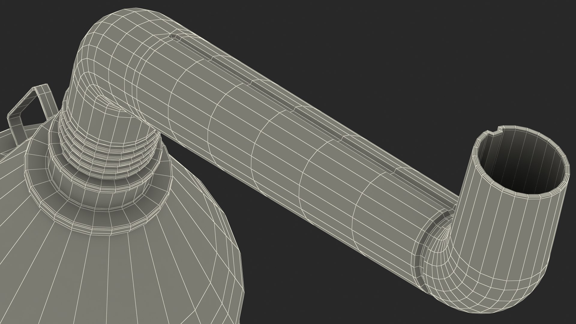 Plastic Fuel Funnel With Handle And Mesh Filter 3D Model - TurboSquid ...