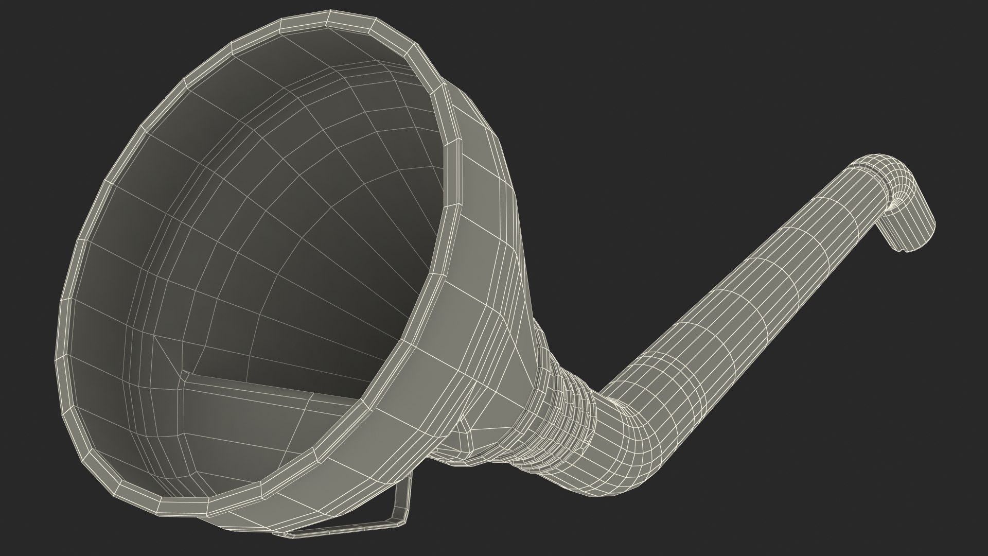 Plastic Fuel Funnel With Handle And Mesh Filter 3D Model - TurboSquid ...