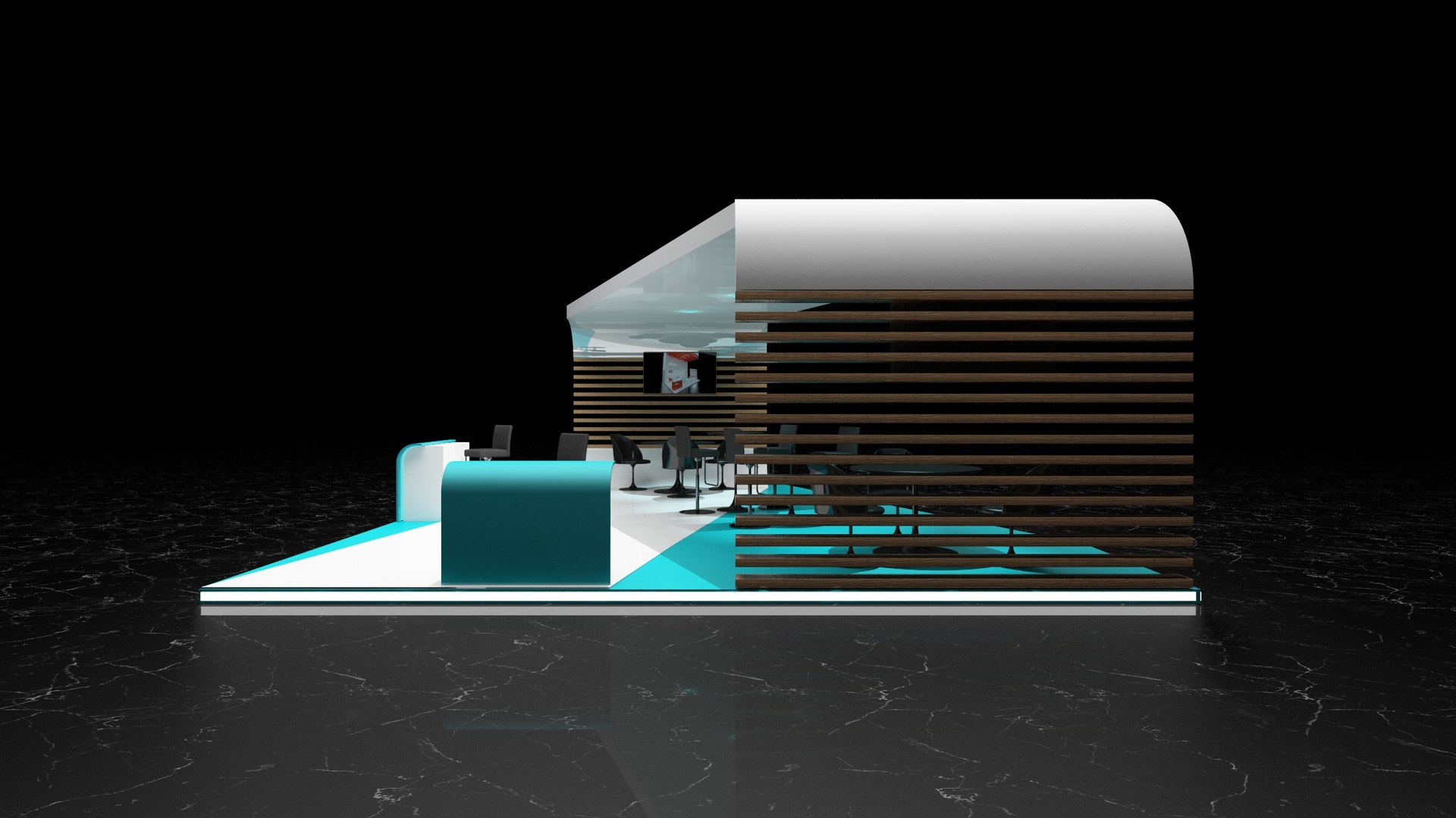 3D Stand Modern - TurboSquid 1502780