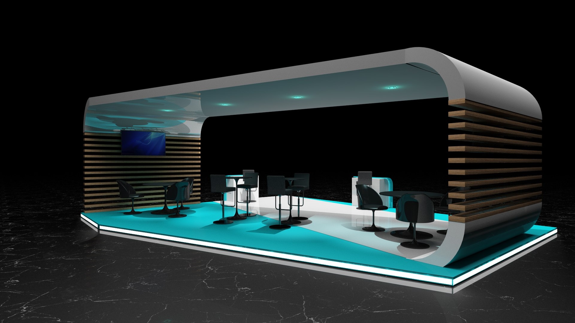 3D Stand Modern - TurboSquid 1502780