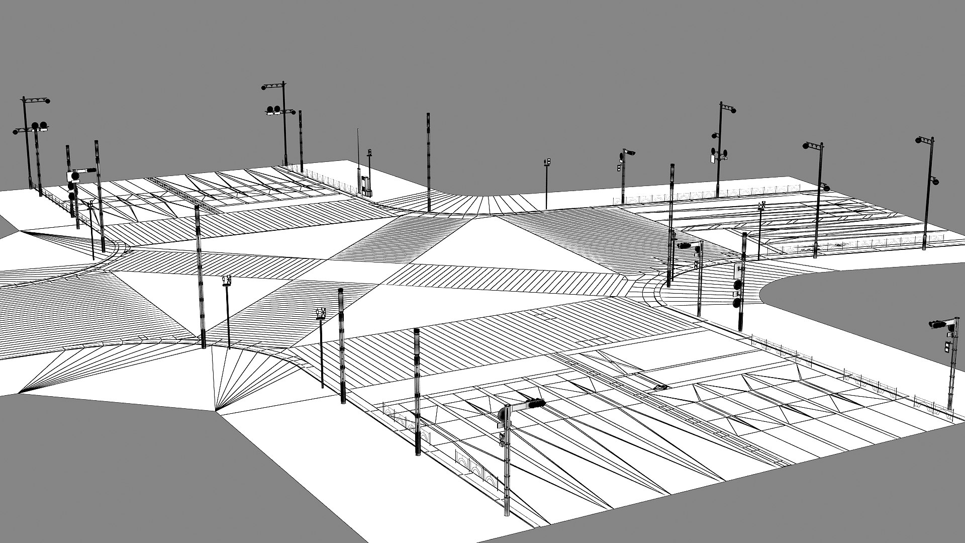 3D Sukiyabashi Crossing Ginza Tokyo Model - TurboSquid 2049970
