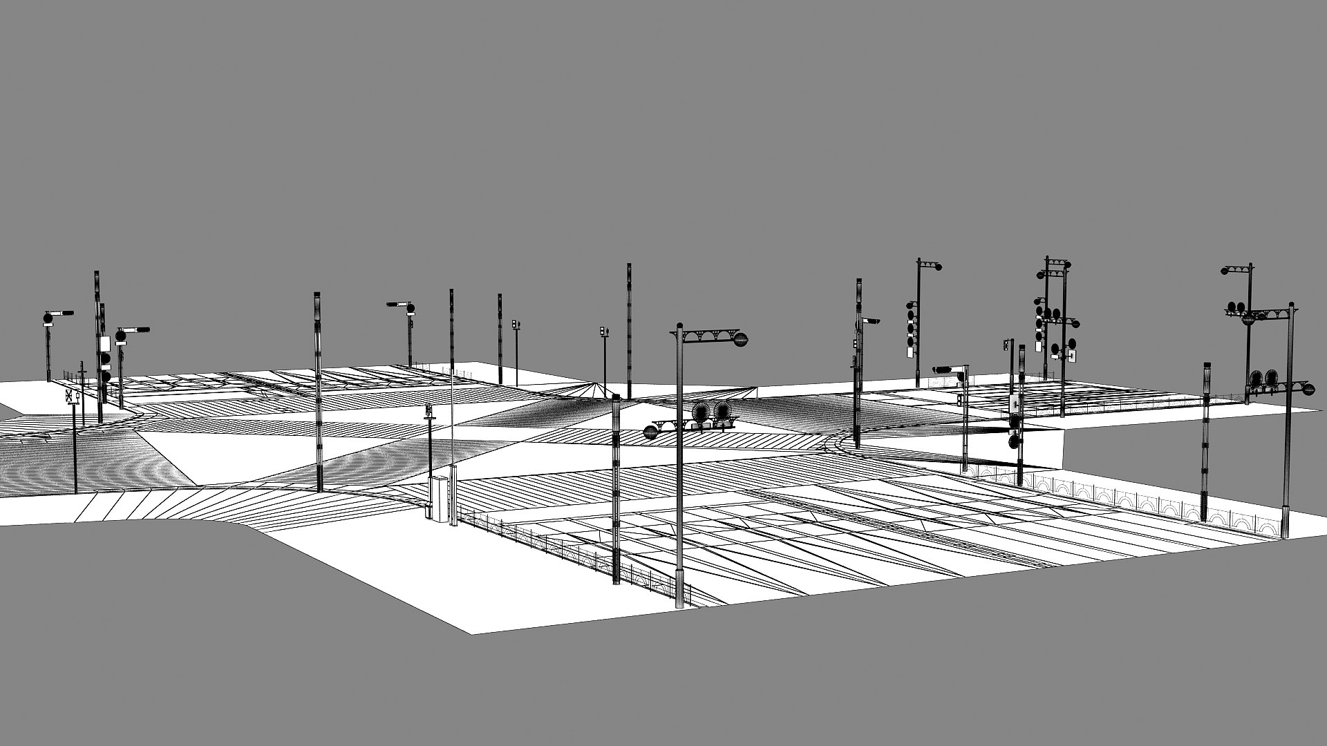3D Sukiyabashi Crossing Ginza Tokyo Model - TurboSquid 2049970