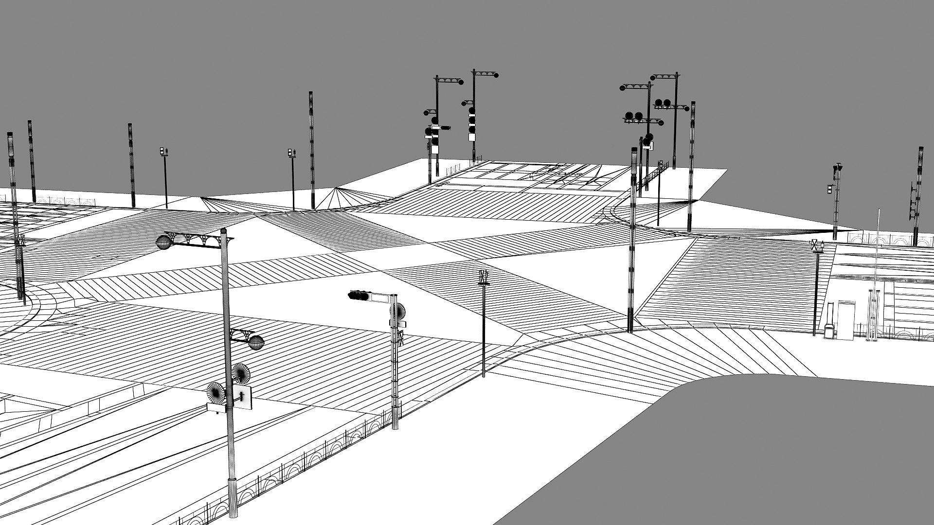 3D Sukiyabashi Crossing Ginza Tokyo Model - TurboSquid 2049970