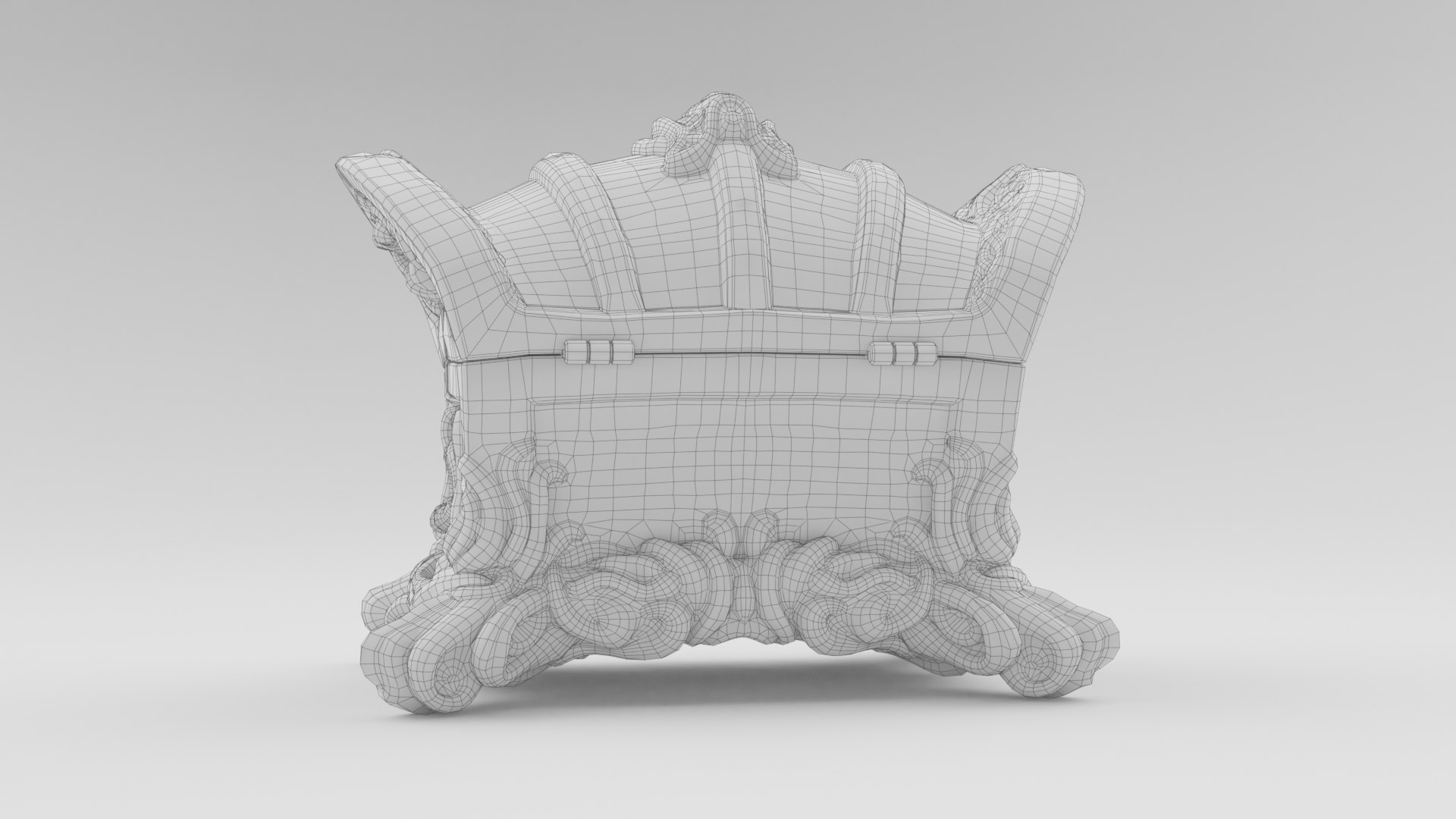 3D Stylized Metal Chest Pattern - TurboSquid 1617130