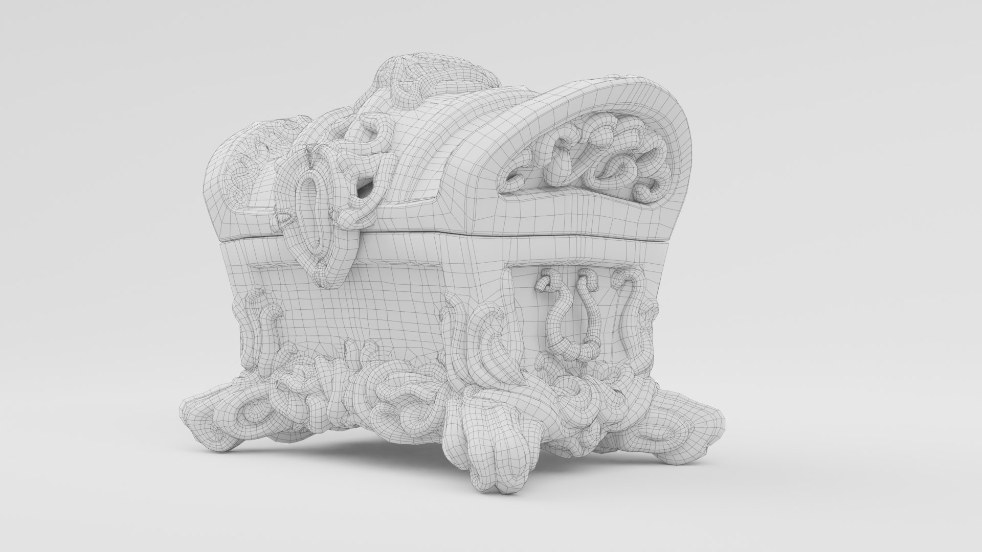 3D Stylized Metal Chest Pattern - TurboSquid 1617130