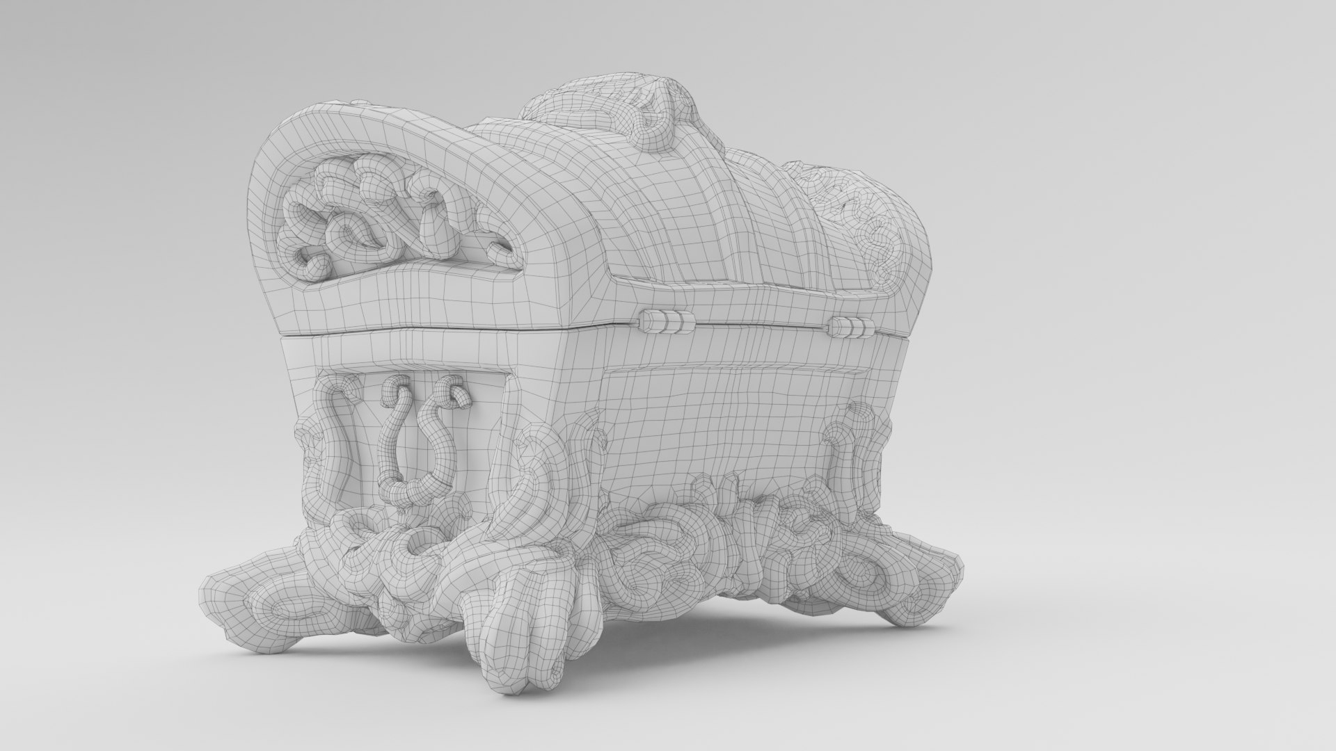 3D Stylized Metal Chest Pattern - TurboSquid 1617130