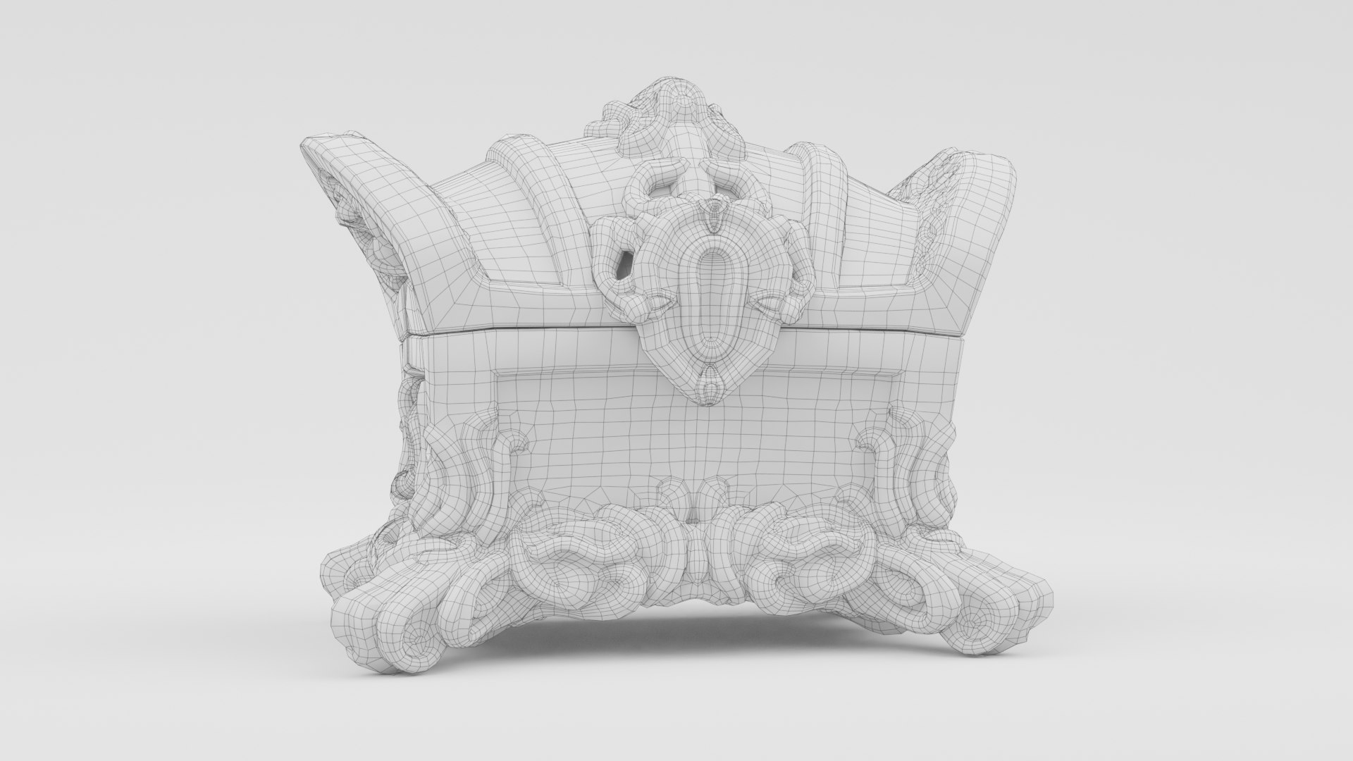 3D Stylized Metal Chest Pattern - TurboSquid 1617130