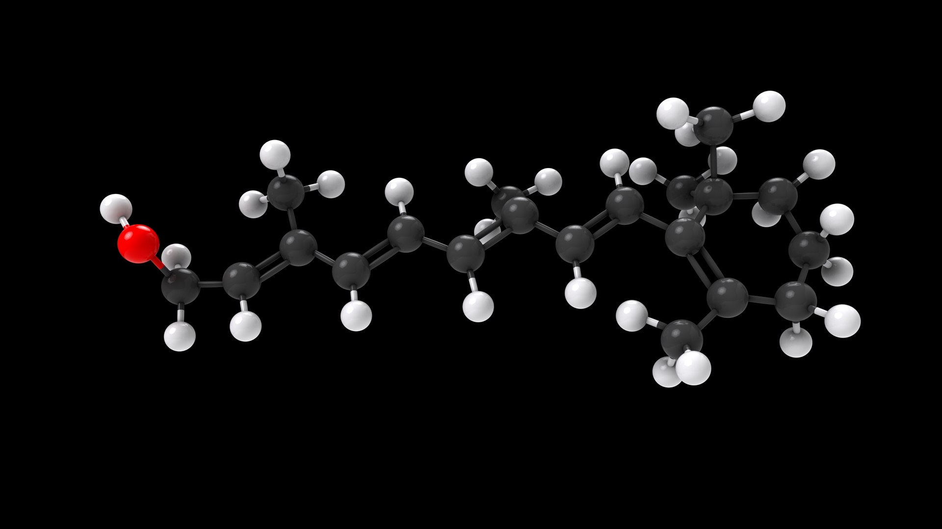 3D Vitamin A Molecular Structure - TurboSquid 2192936