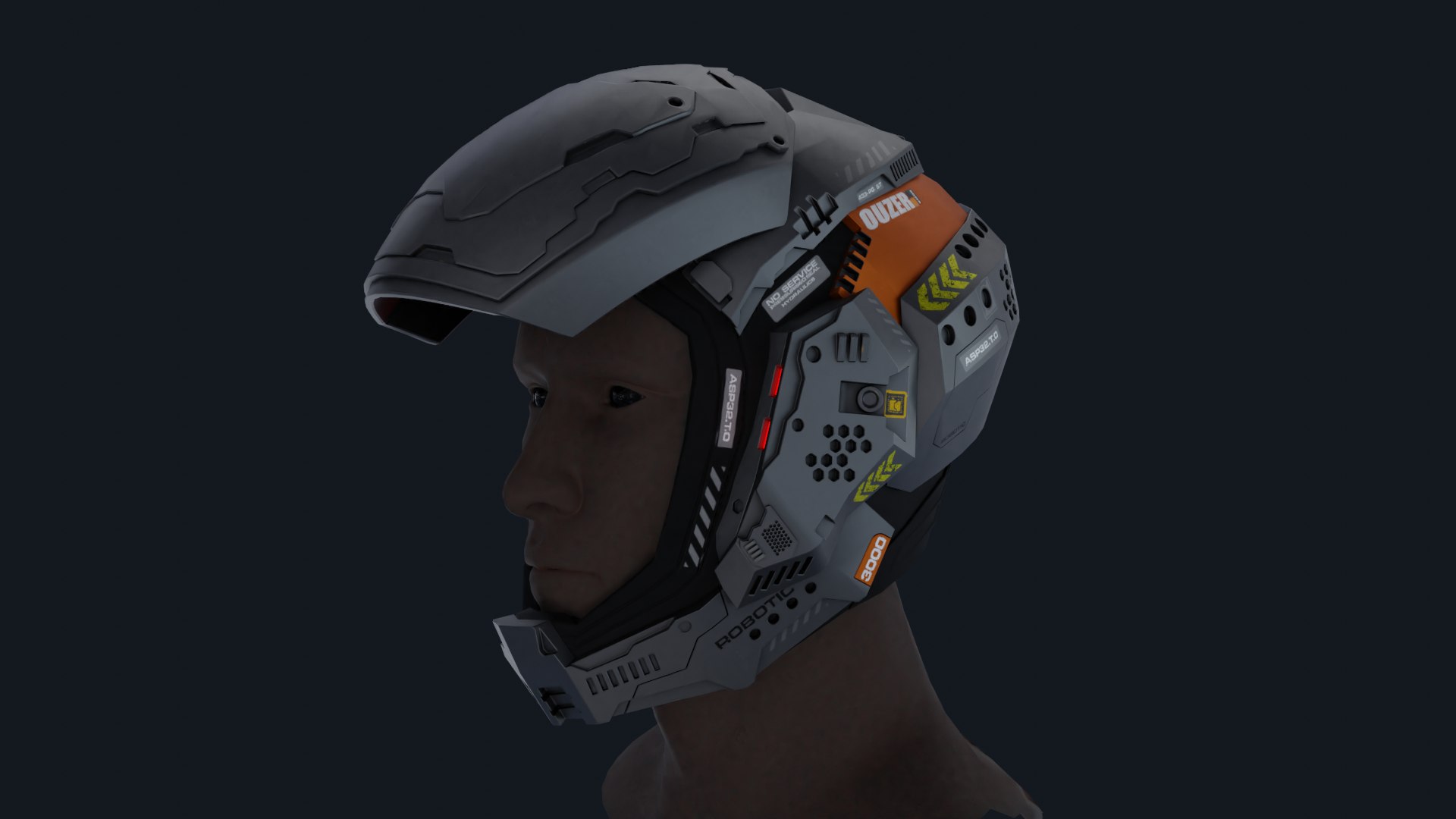 Sci-fi Helmet 3D Model - TurboSquid 1778274