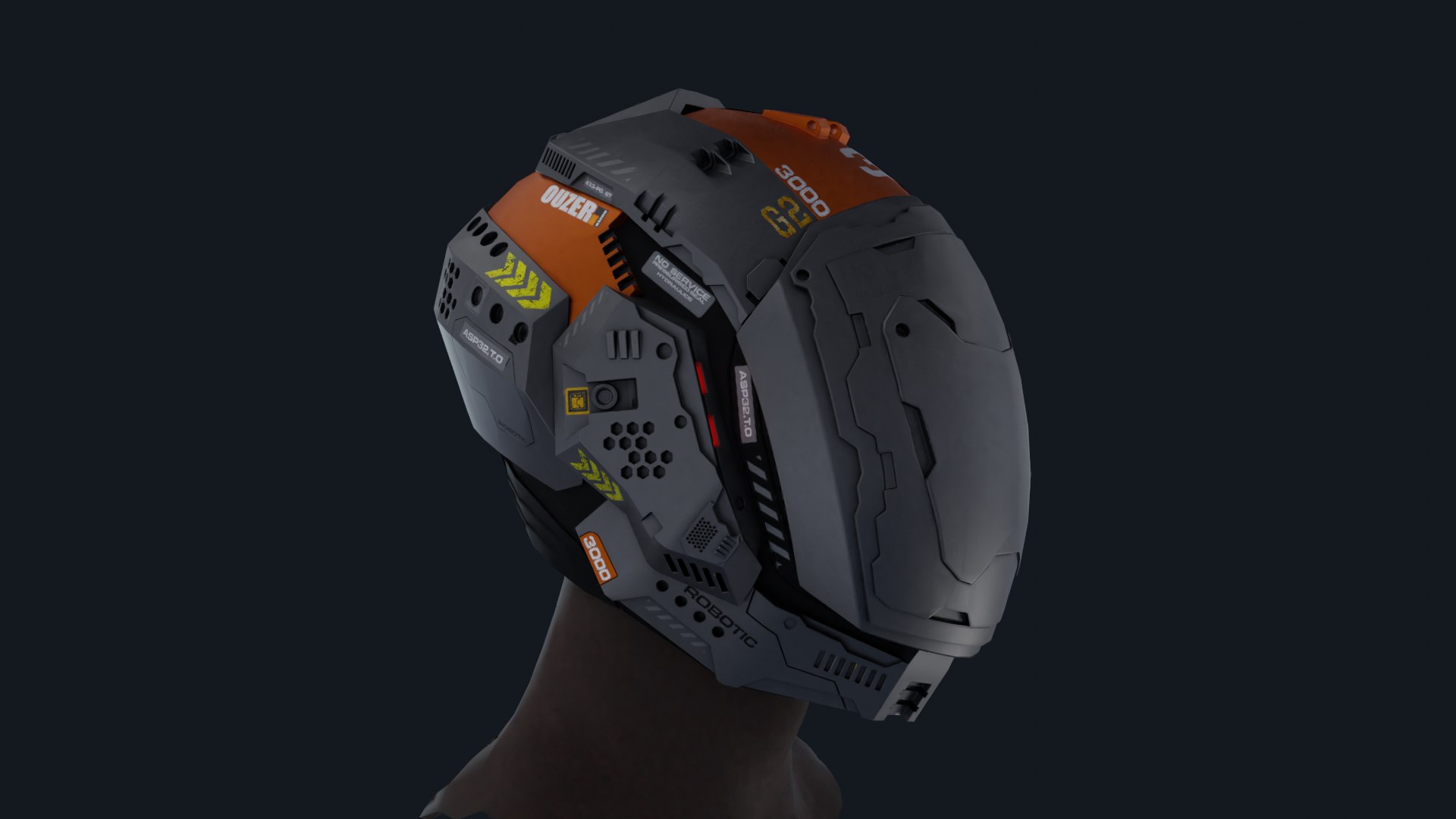 Sci-fi Helmet 3D Model - TurboSquid 1778274
