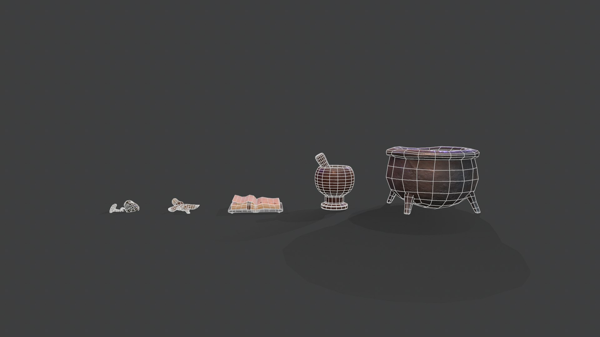 Alchemist Items Stylized Low-poly 3D Model - TurboSquid 1720016