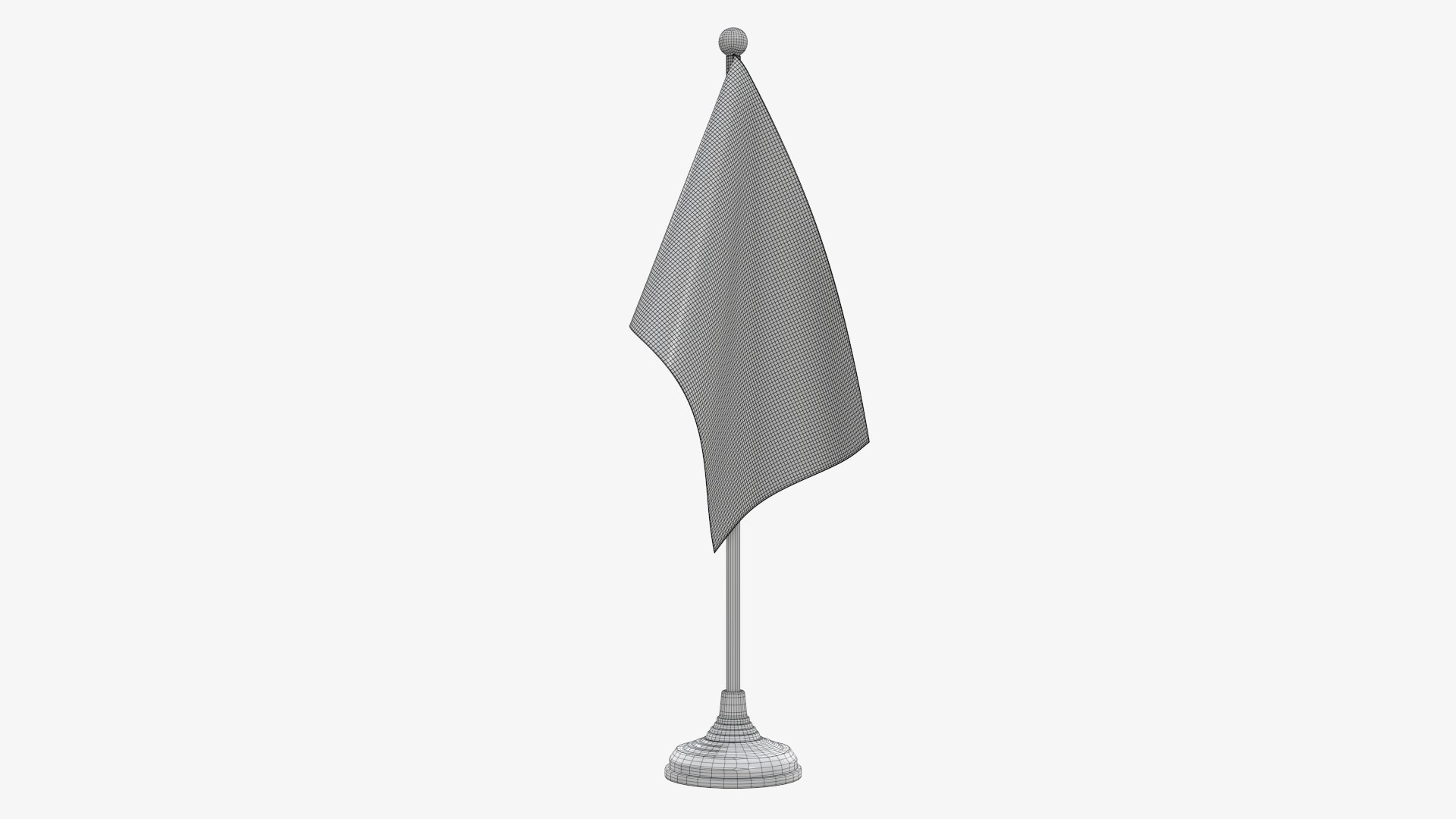 Decorative Desk Flag 3D - TurboSquid 1697846