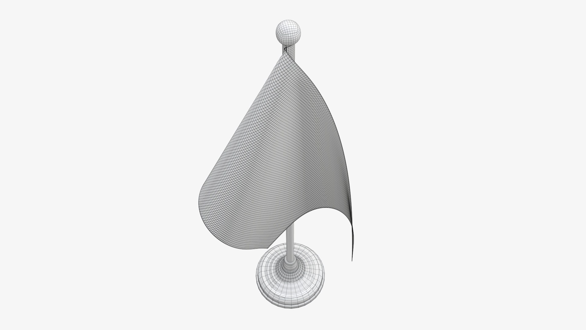 Decorative Desk Flag 3D - TurboSquid 1697846