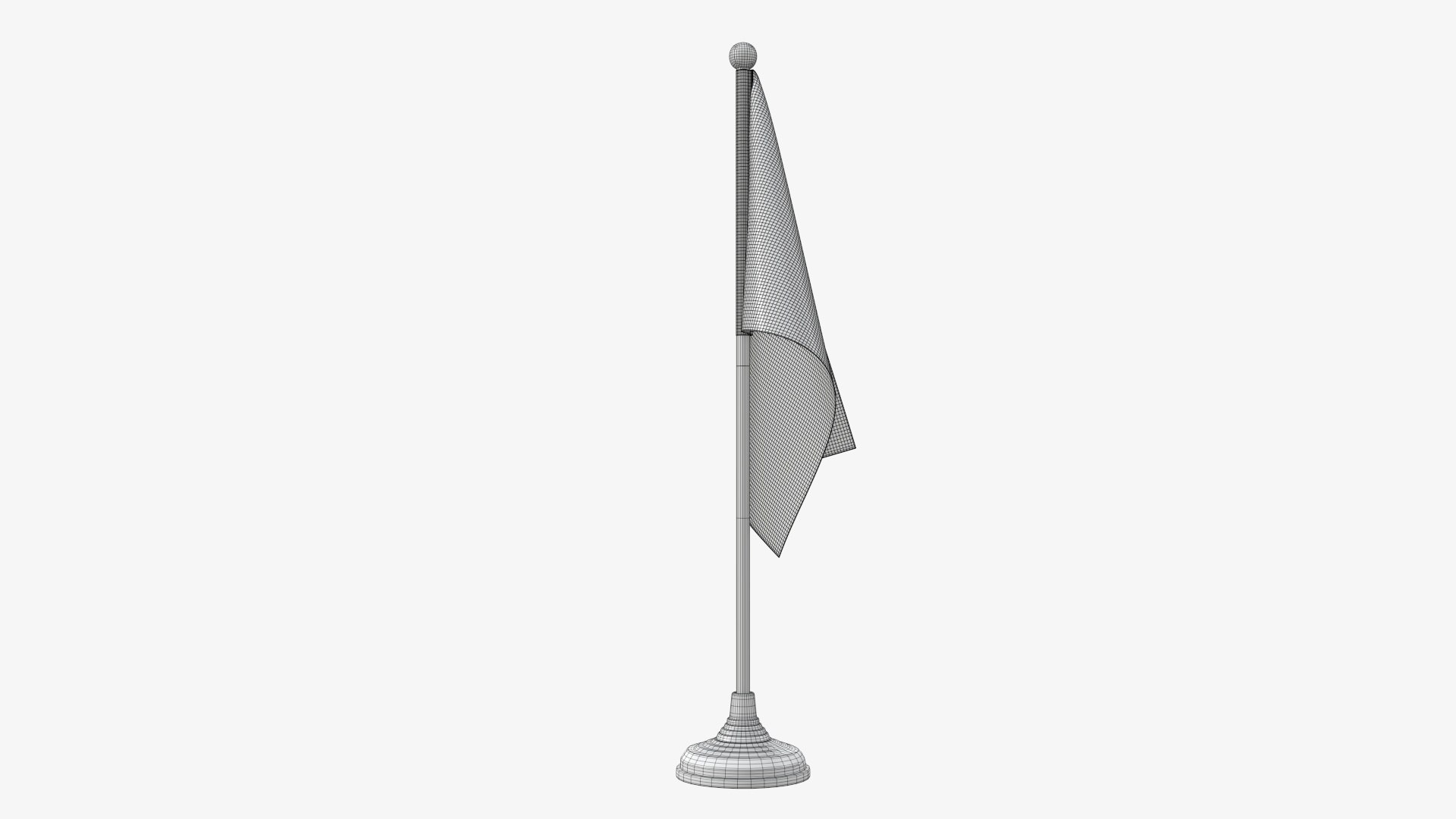 Decorative Desk Flag 3D - TurboSquid 1697846
