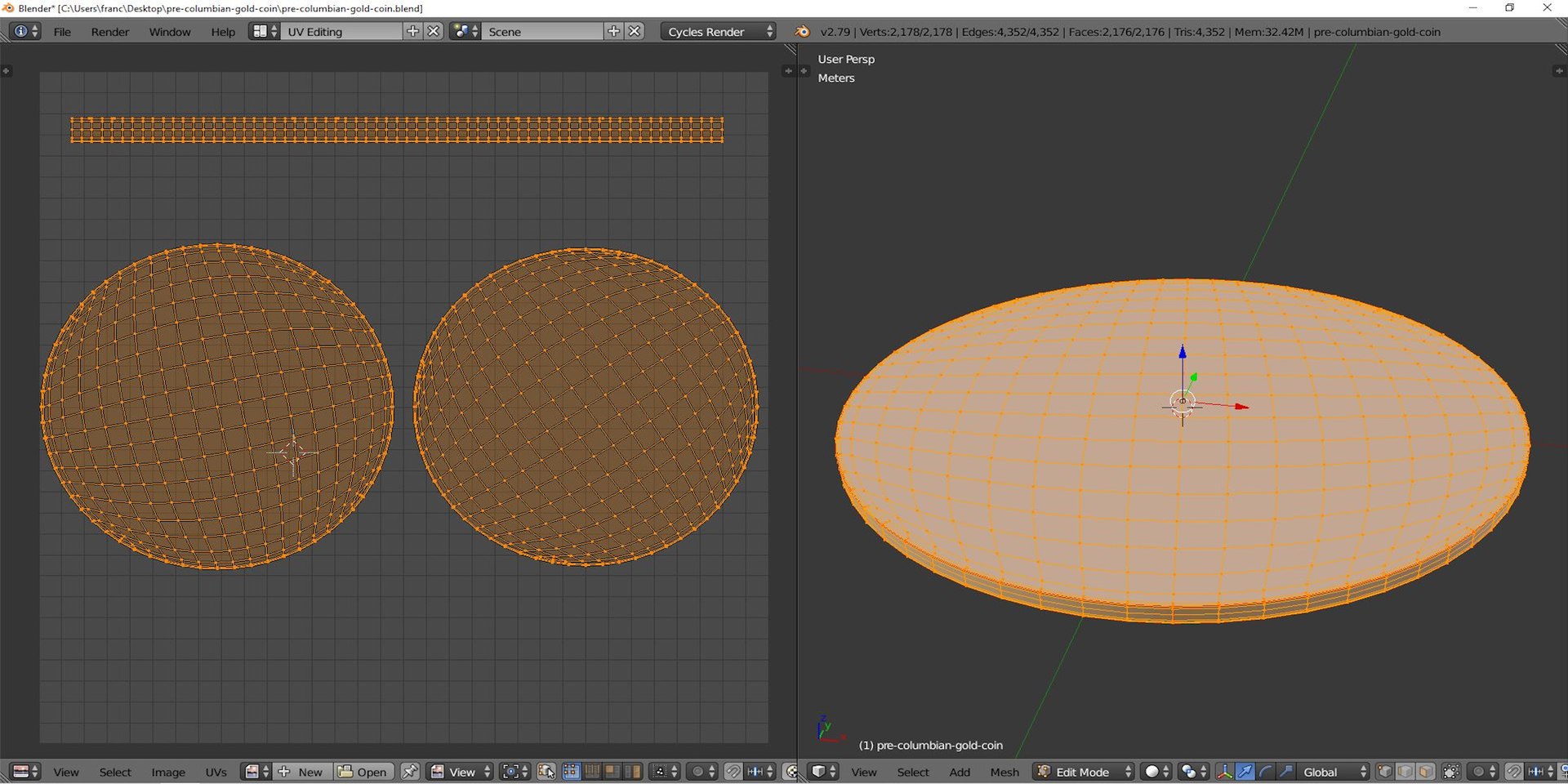 Pre columbian gold coins 3D model - TurboSquid 1153431