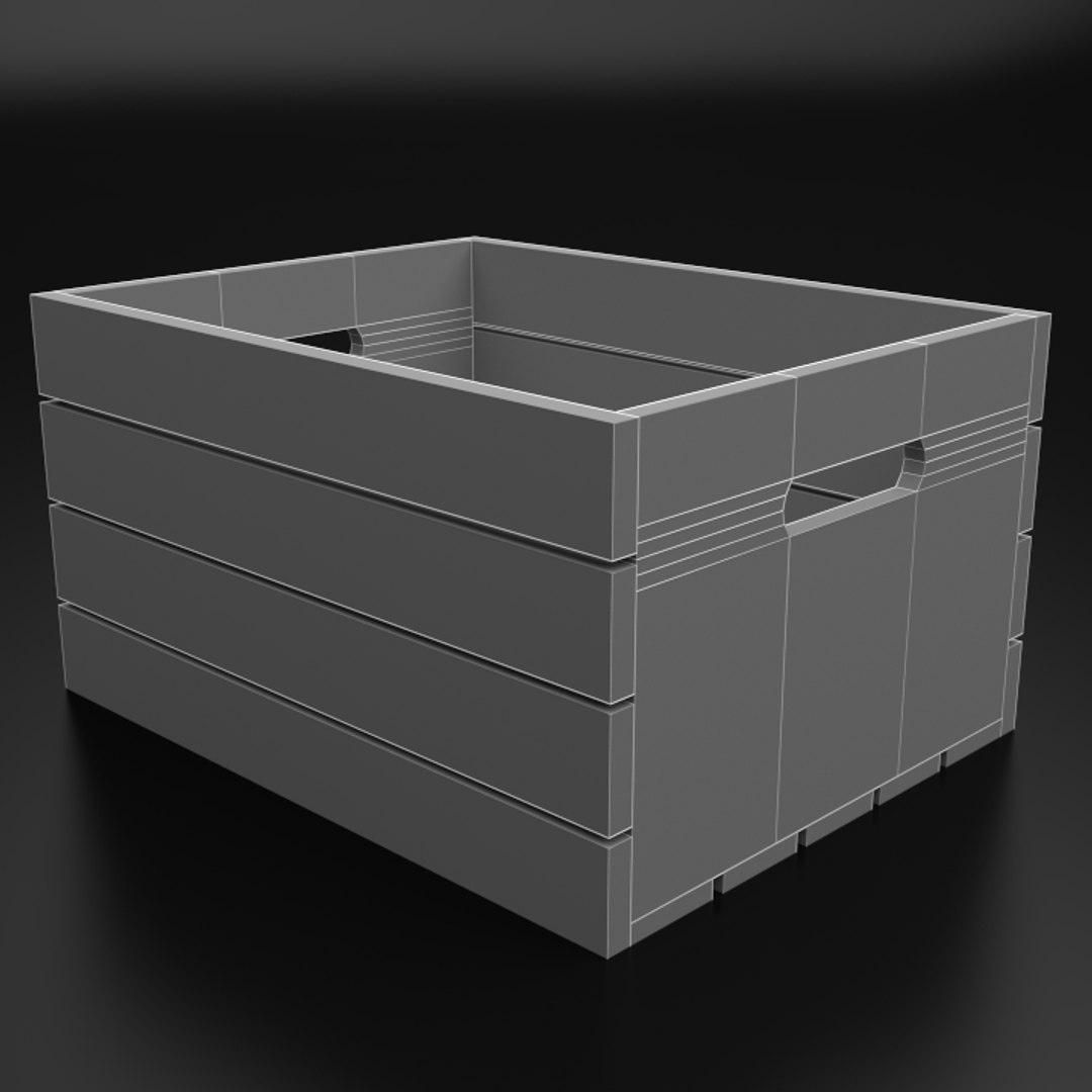 Crate Pallet Tarp Obj