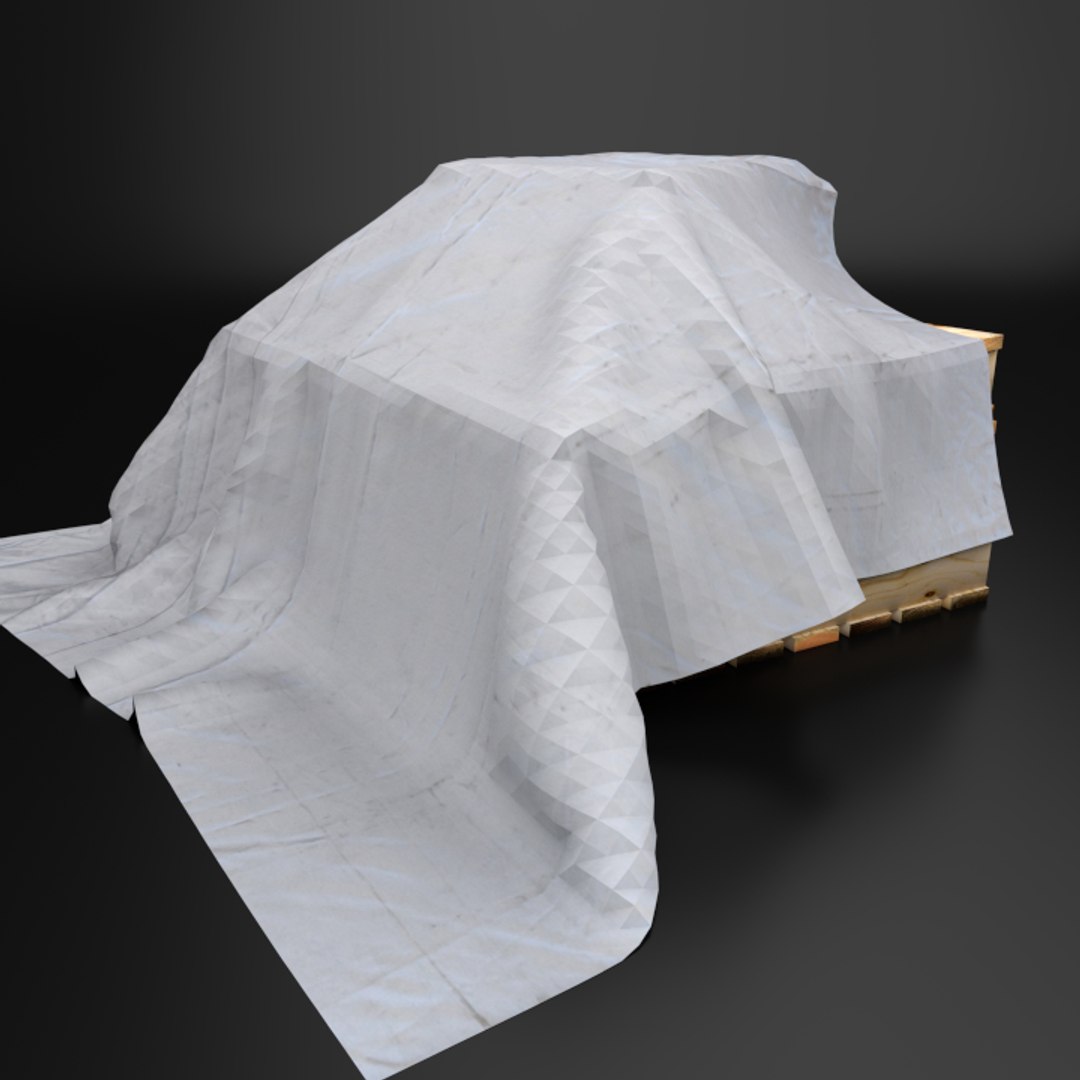 Crate Pallet Tarp Obj