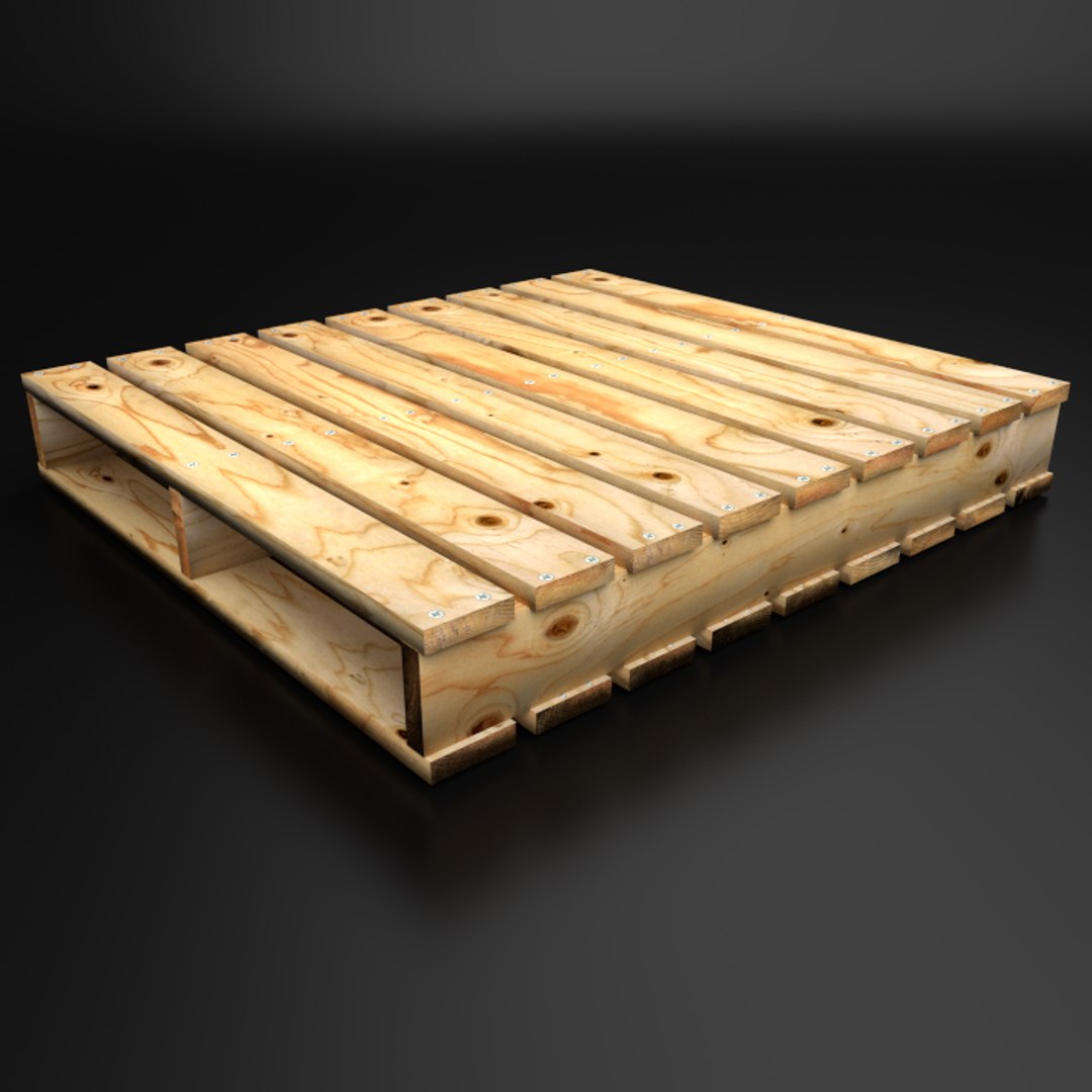 Crate Pallet Tarp Obj