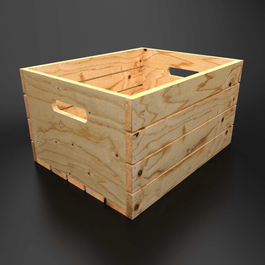 Crate Pallet Tarp Obj