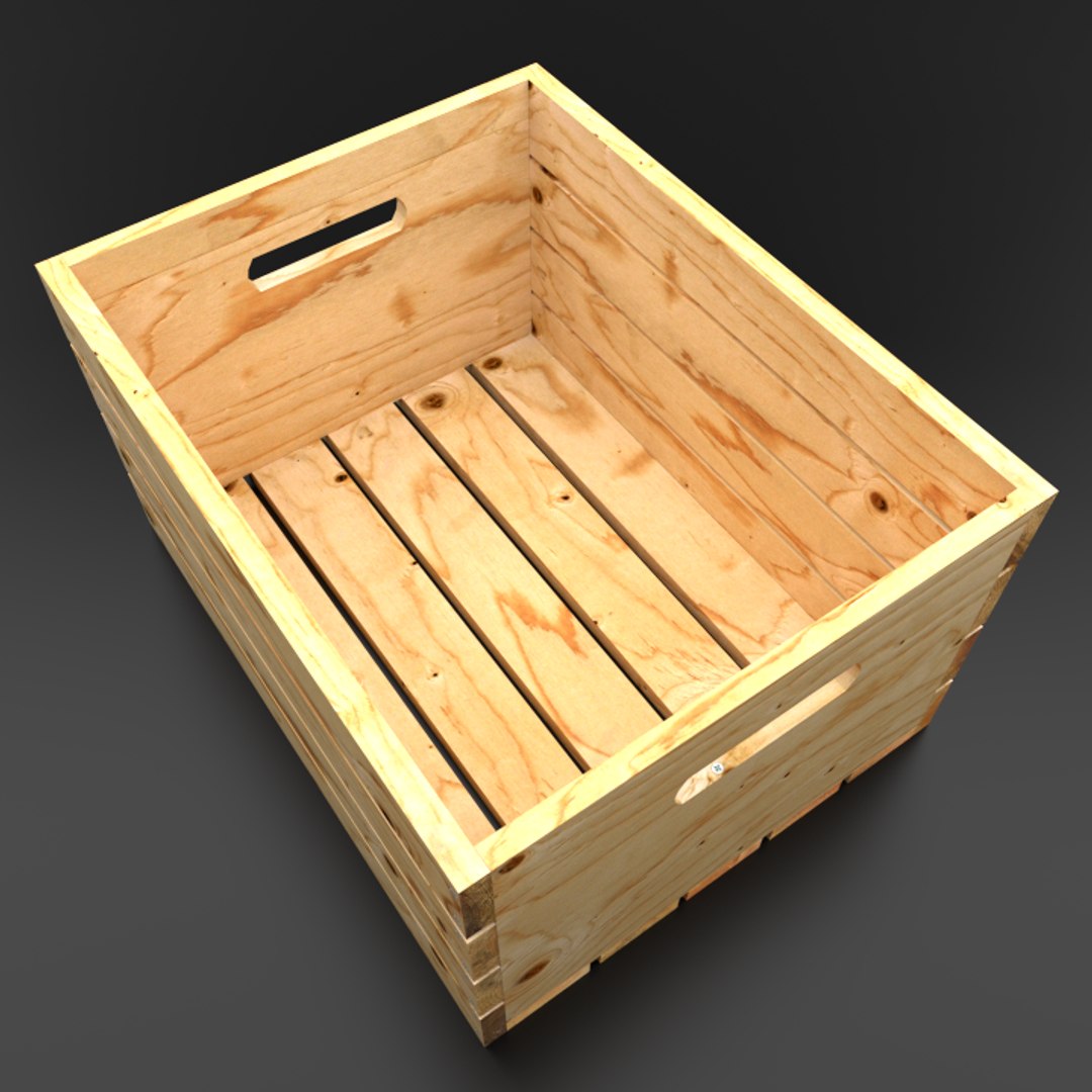 Crate Pallet Tarp Obj