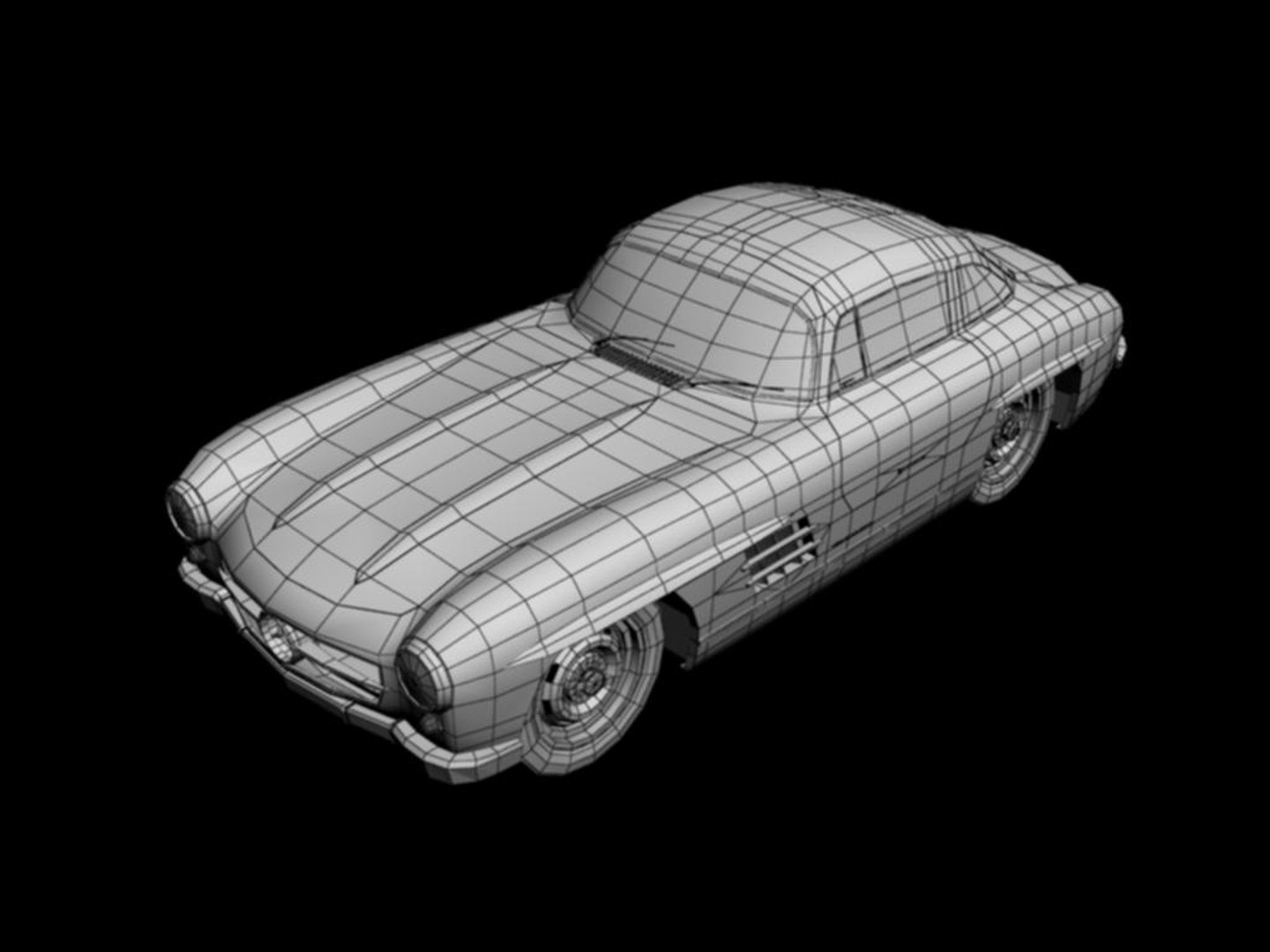 3d Model 300sl Gullwing