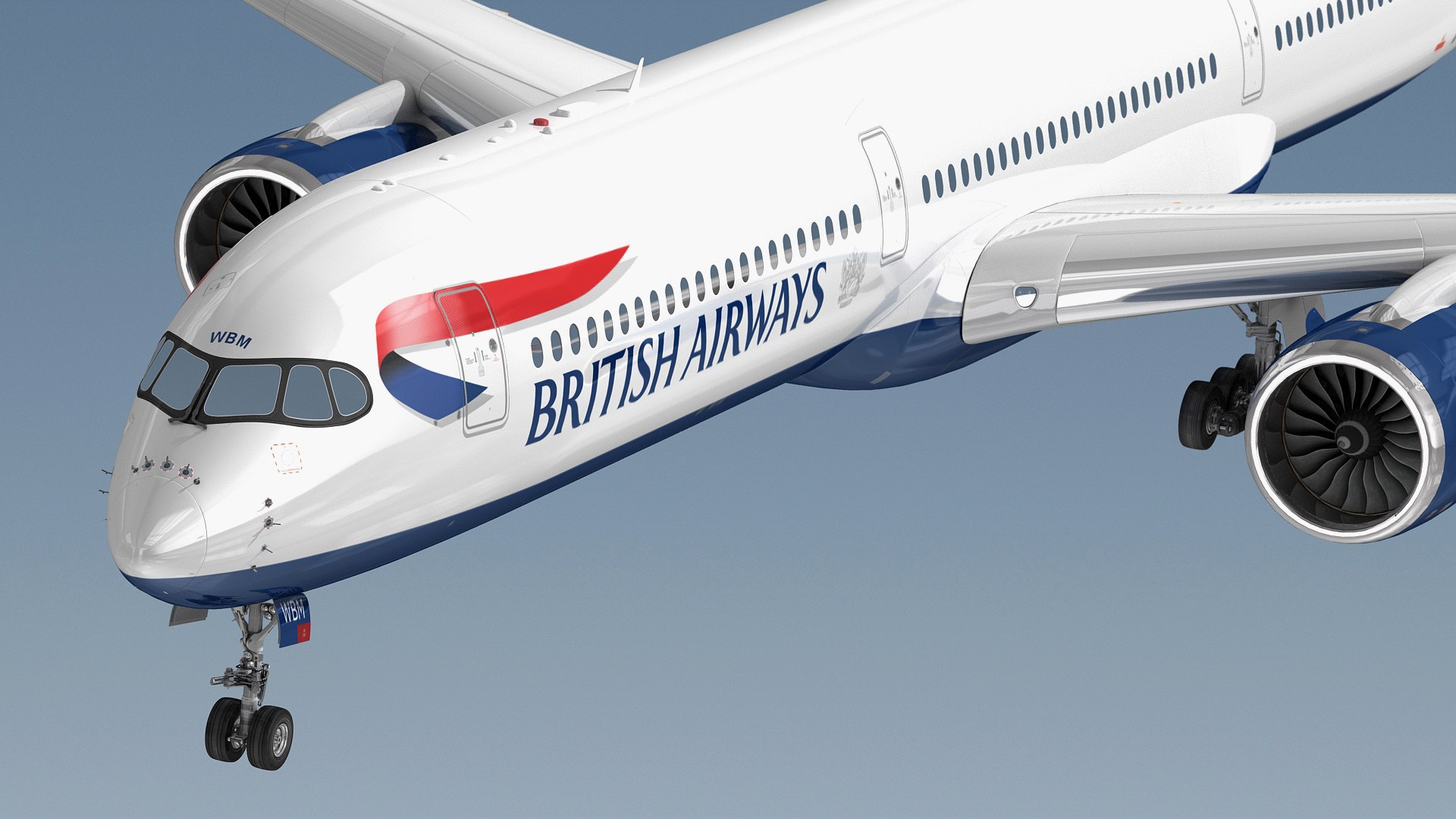 Airbus A350-1000 British Airways 3D - TurboSquid 1964634