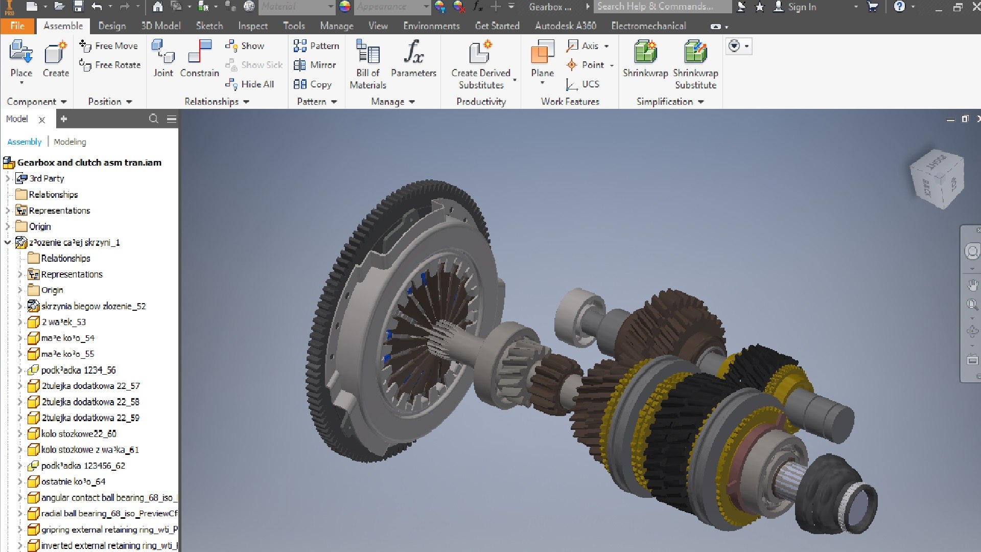 3D Clutch And Gearbox Car - TurboSquid 1800153