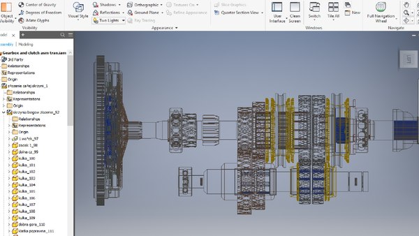 3D clutch and gearbox car - TurboSquid 1800153