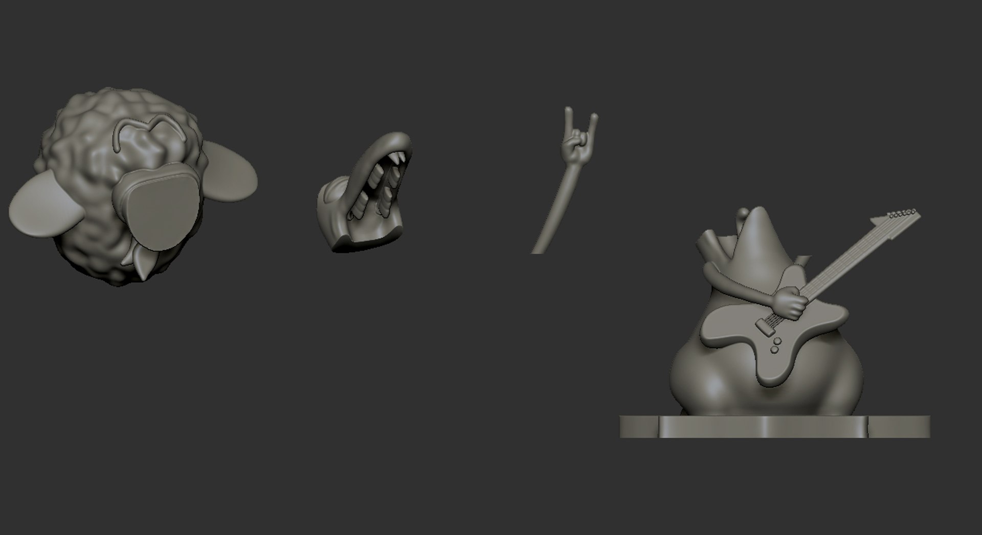 3D Rock-n-roll Mouse - TurboSquid 1538679