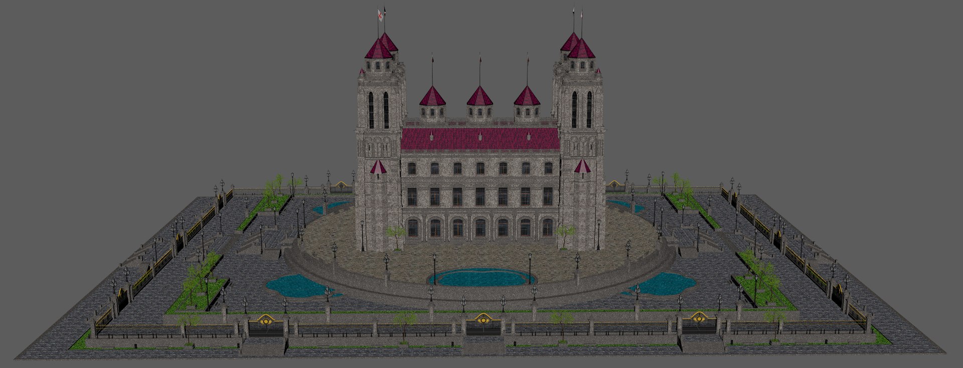 3D Palace Model - TurboSquid 1225047