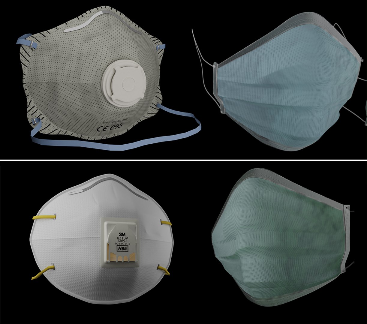3D Ffp2 Mask Model - TurboSquid 1561292