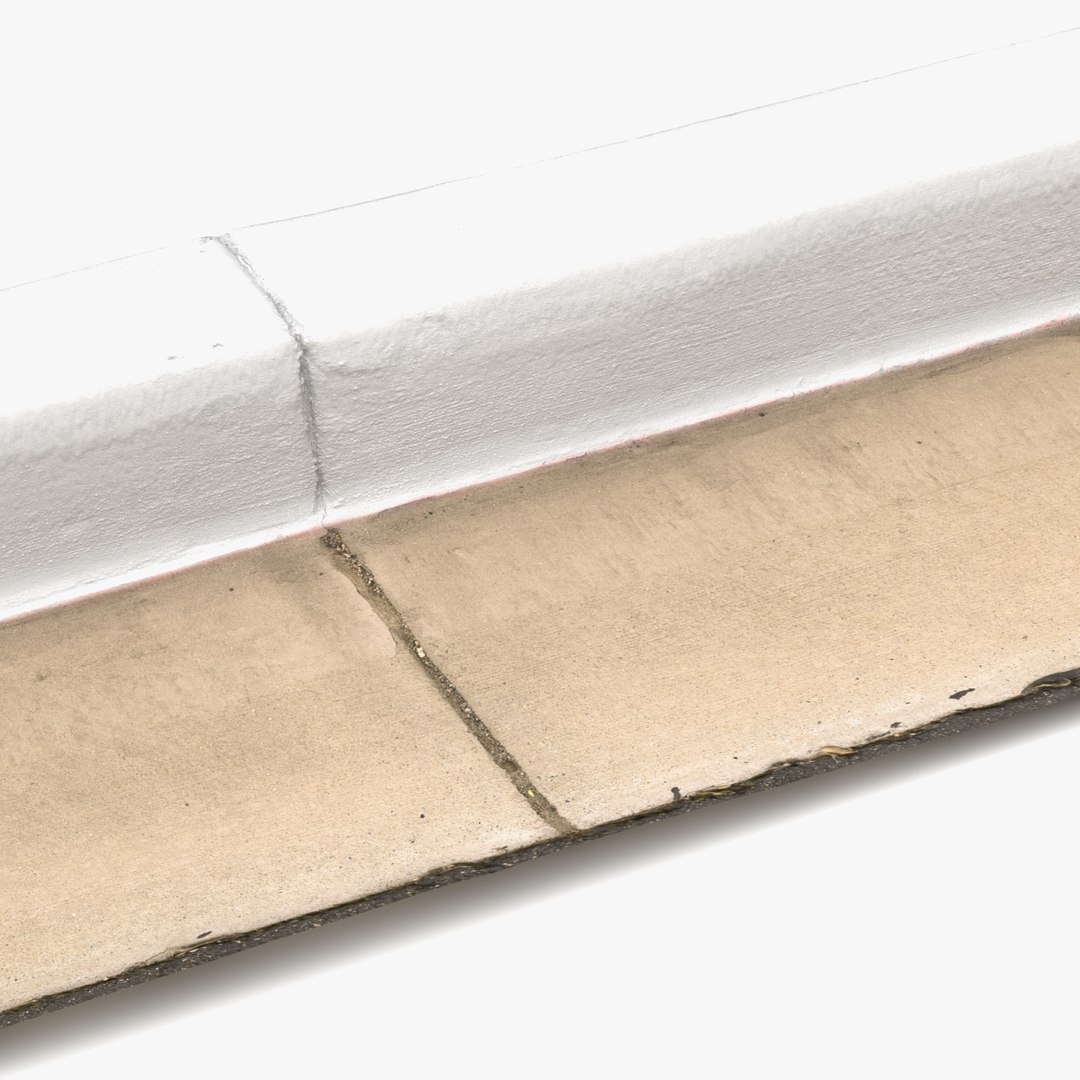 3D Reality White Curb Model - TurboSquid 1188018