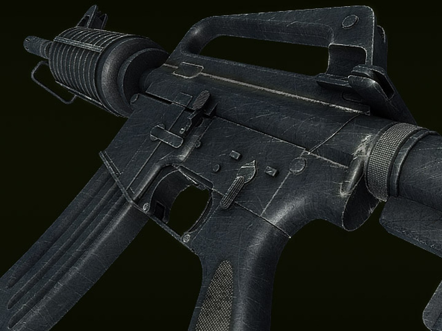 m4a1 rifle 3d model