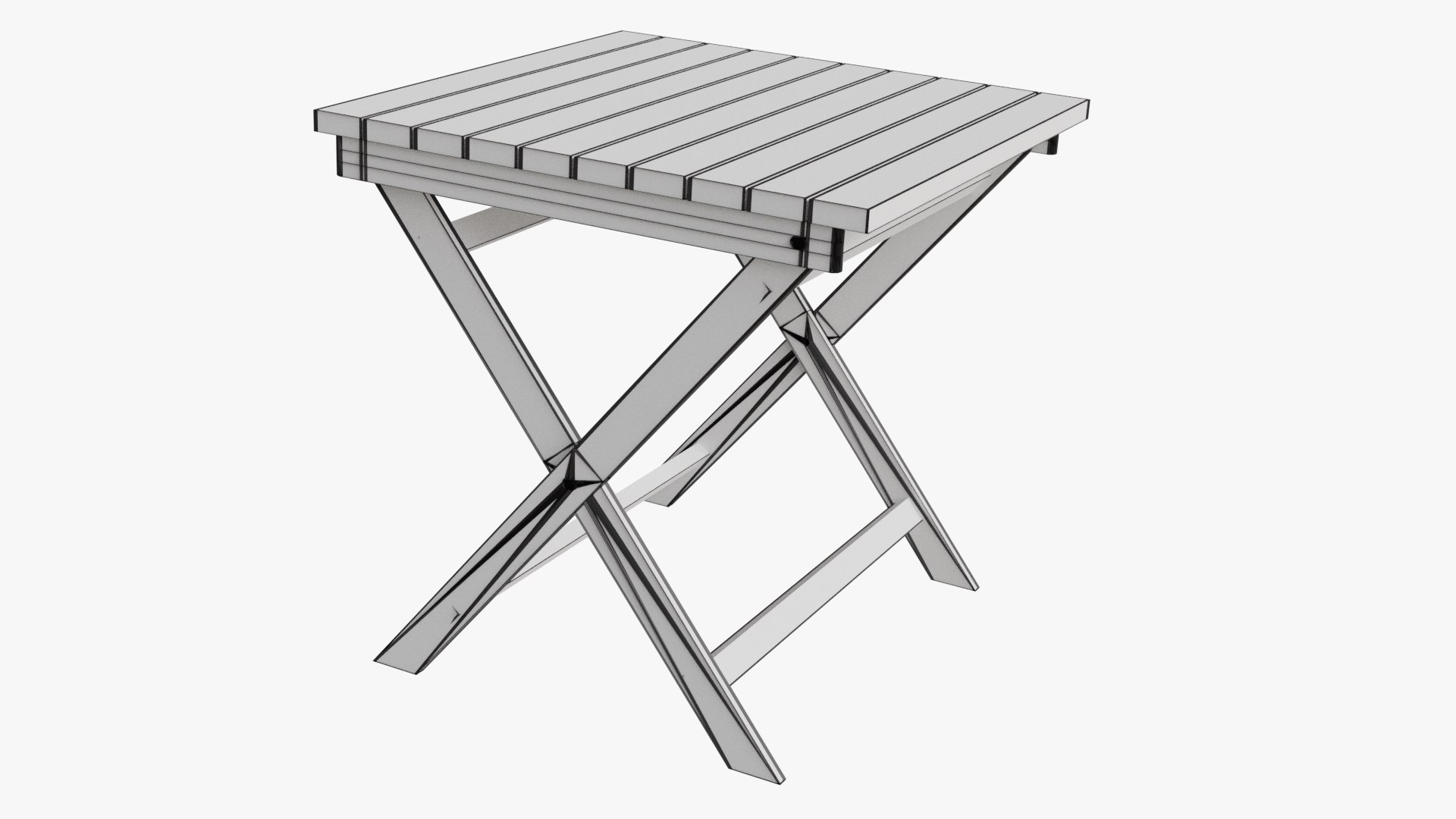 3D Wooden Foldable Table Model - TurboSquid 1963876