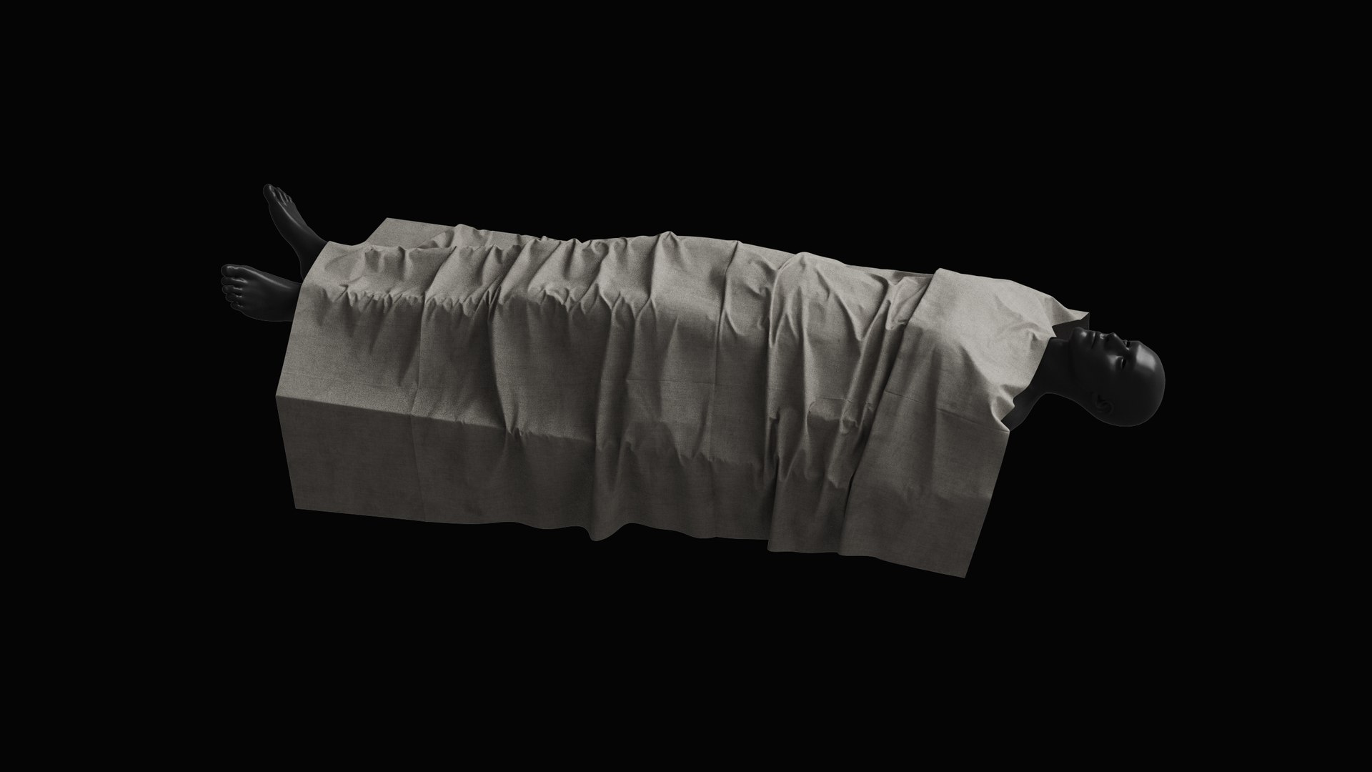 3D Covered Corpse 01 Model - TurboSquid 2368061