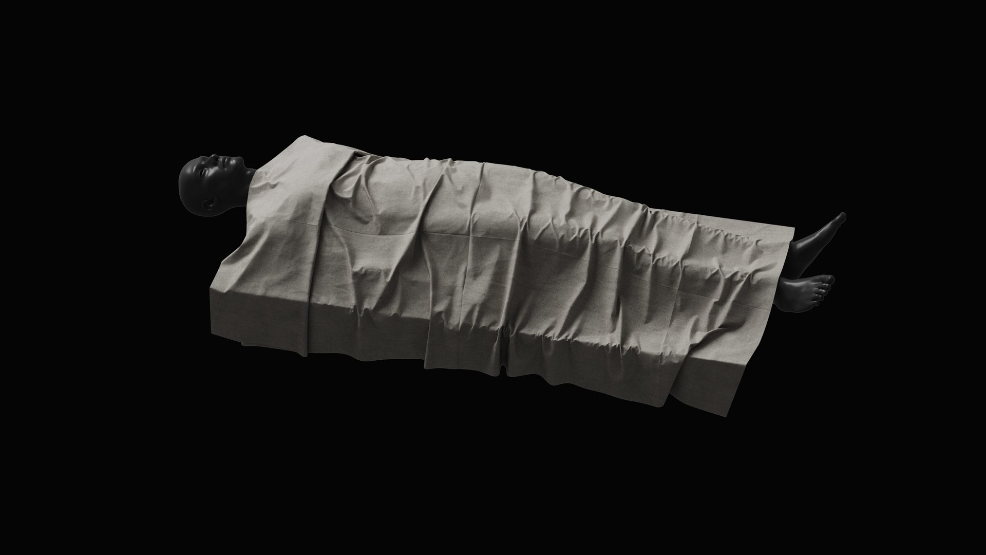 3D Covered Corpse 01 Model - TurboSquid 2368061