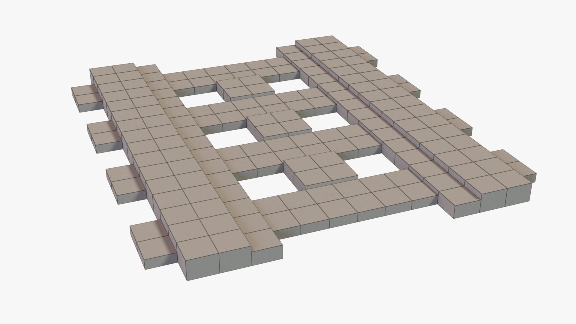 Minecraft Rail 3D Model - TurboSquid 1930432