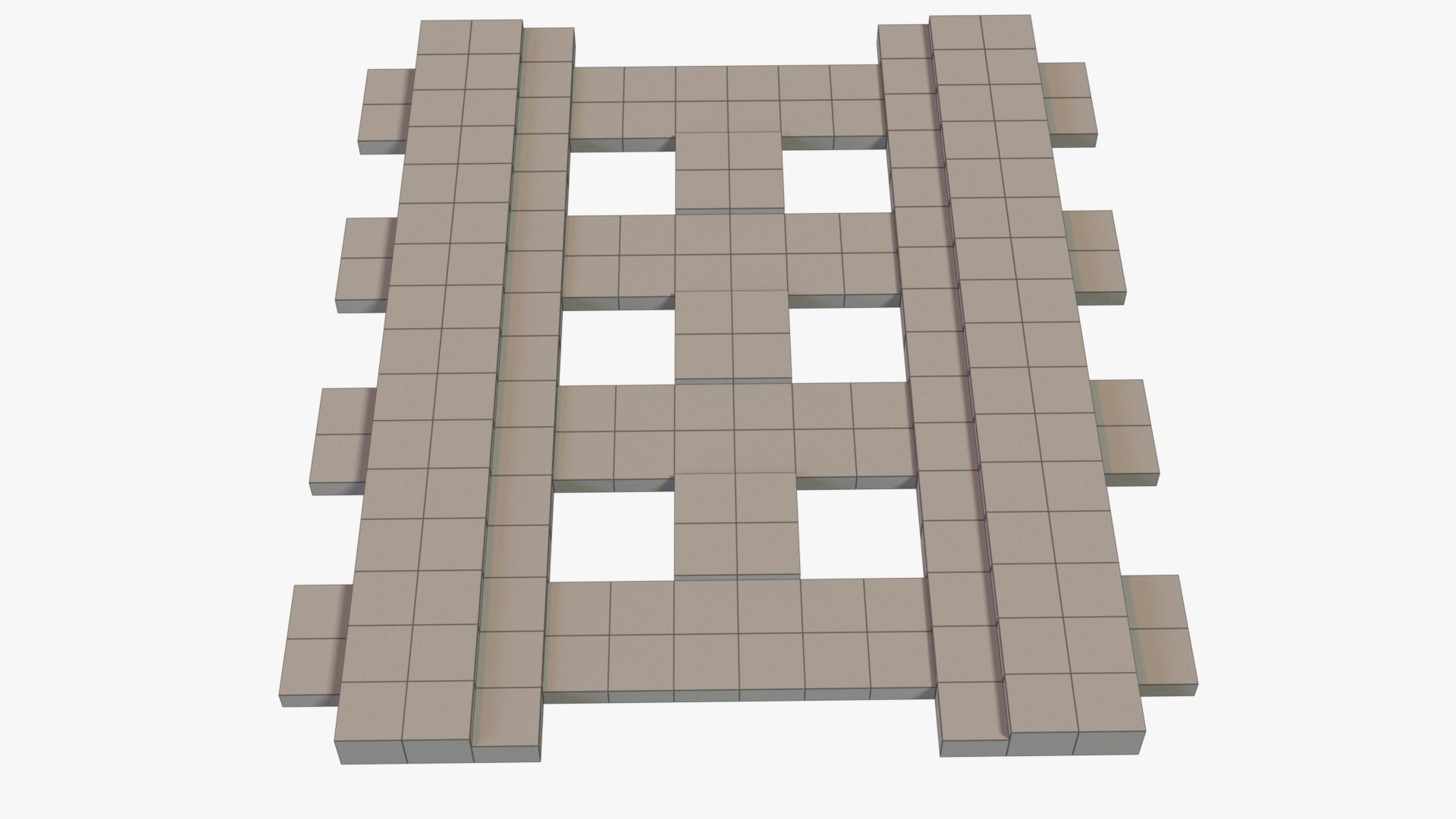 Minecraft Rail 3D Model - TurboSquid 1930432