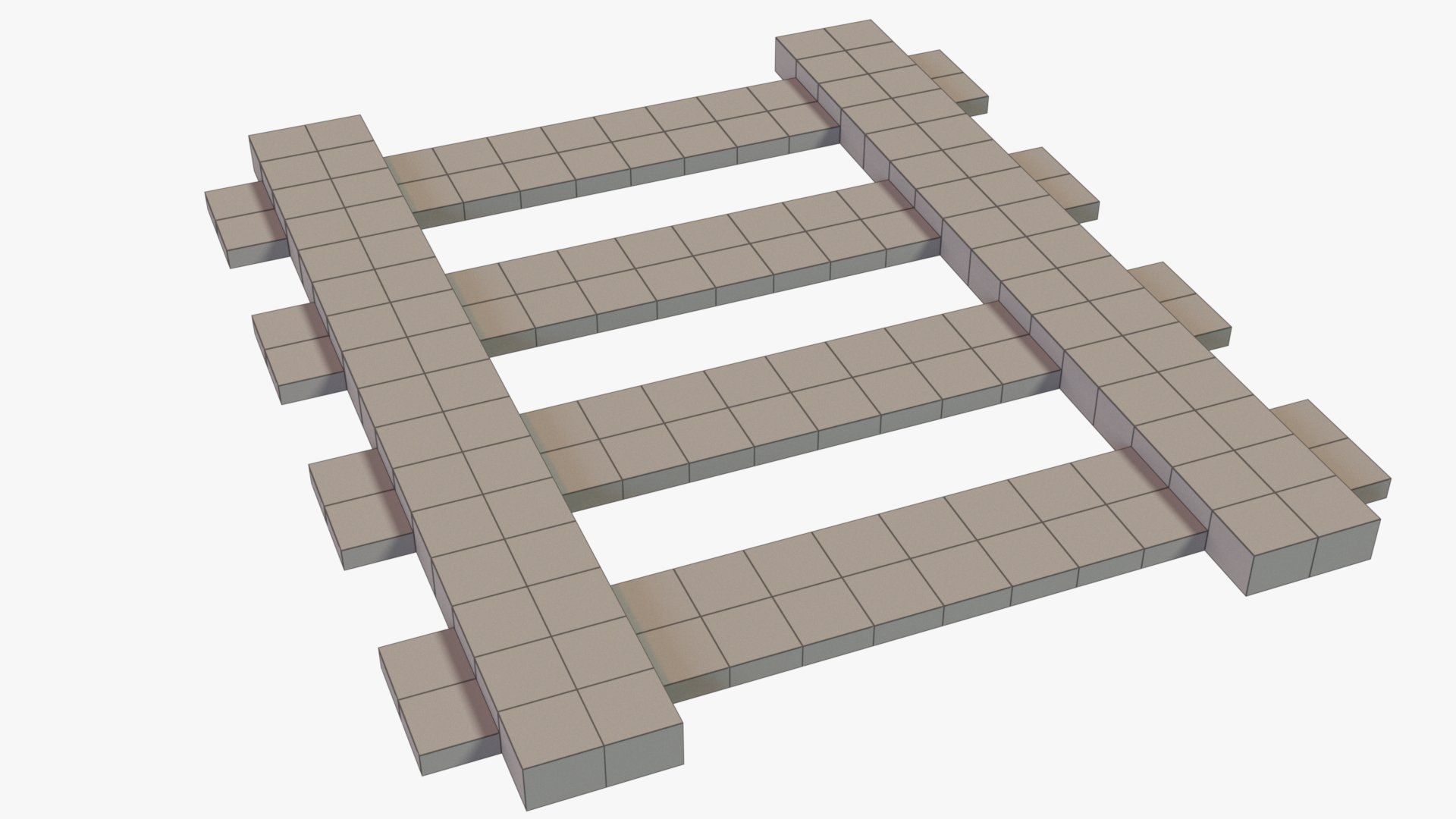 Minecraft Rail 3D Model - TurboSquid 1930432