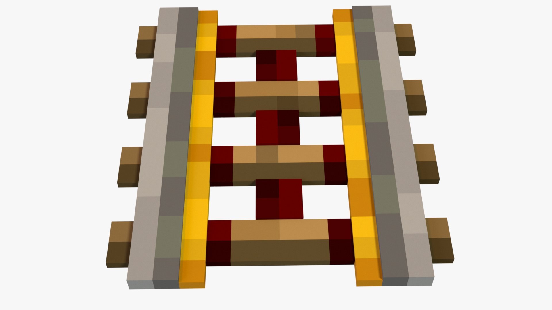Minecraft Rail 3D Model - TurboSquid 1930432
