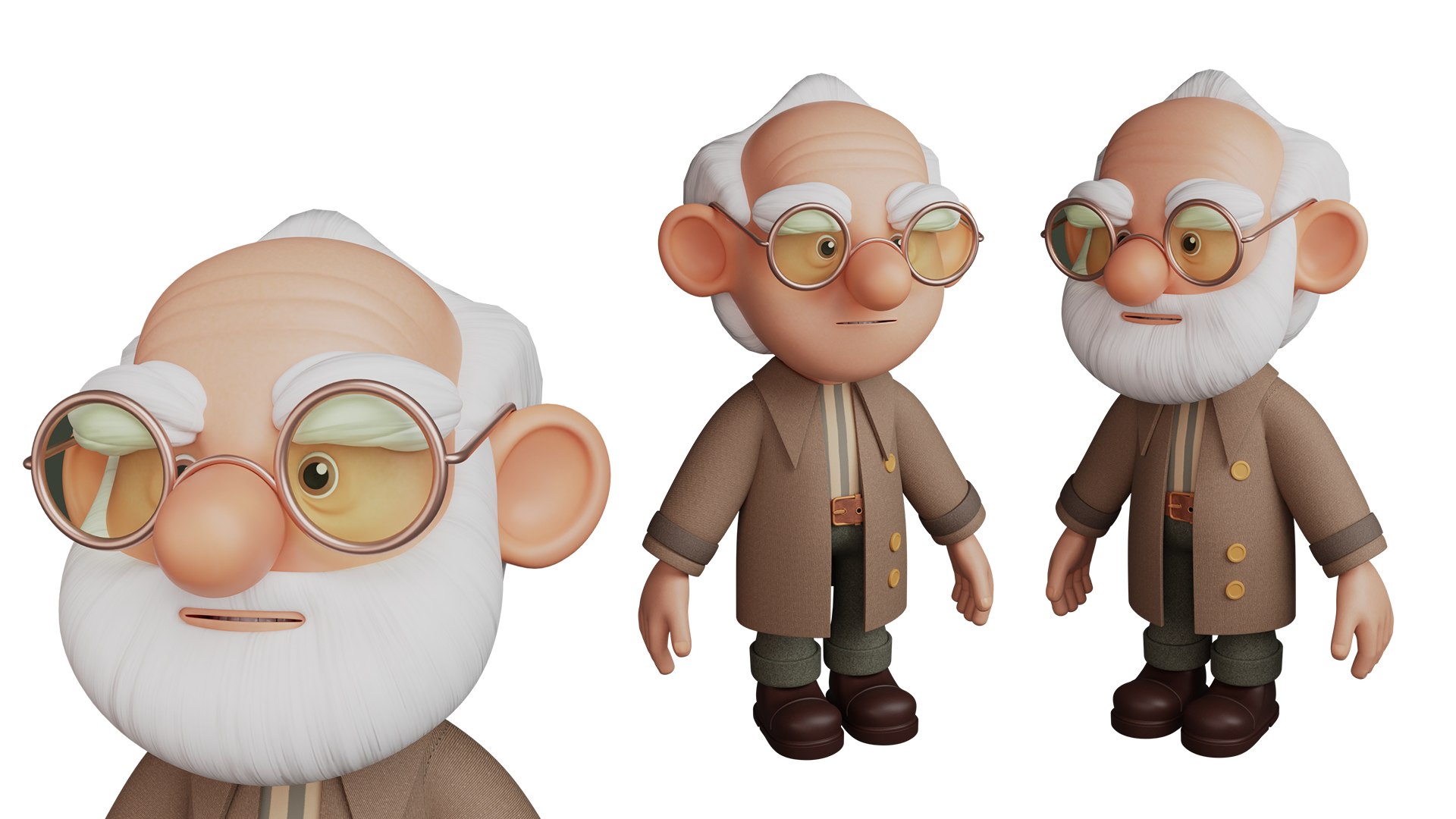 Grandpa 3d Model 3D Model - TurboSquid 2230505