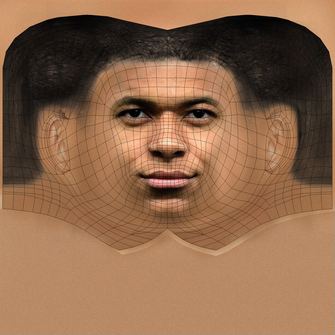 3D Kylian Mbappe Head - Low Poly Head For Game Model - TurboSquid 1862811
