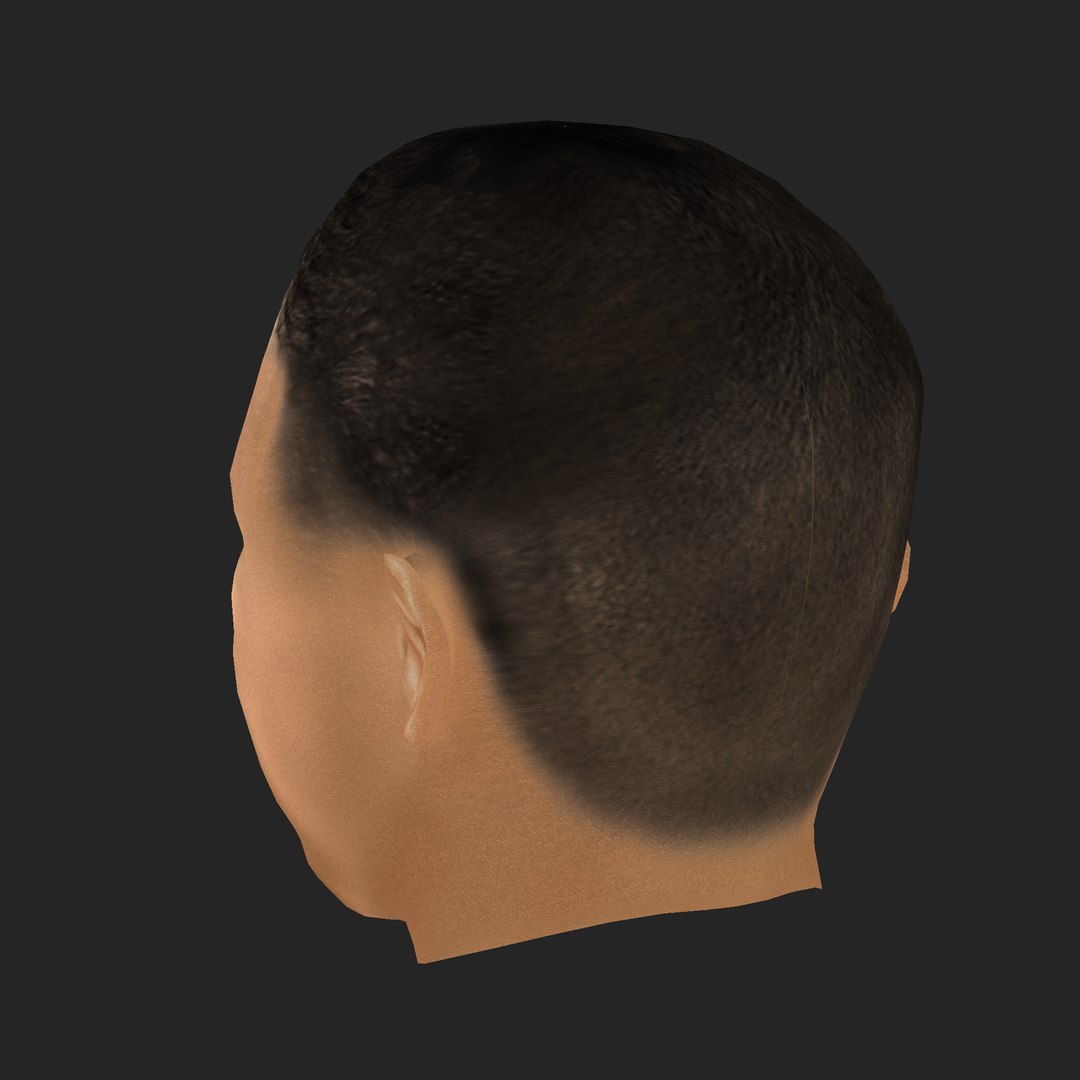 3D Kylian Mbappe Head - Low Poly Head For Game Model - TurboSquid 1862811